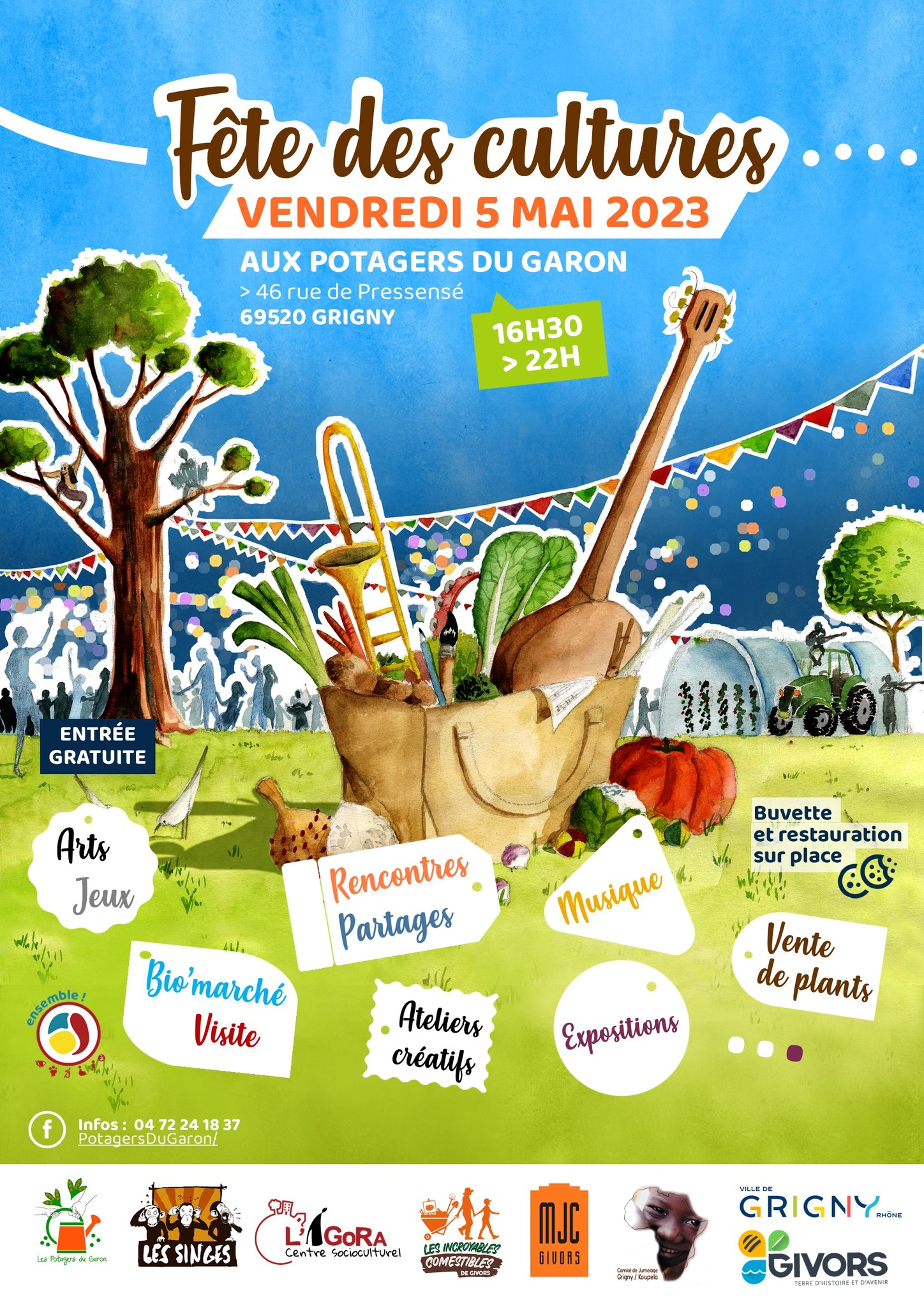 Fête des cultures 2023 - Potagers du Garon - Mon tout est local